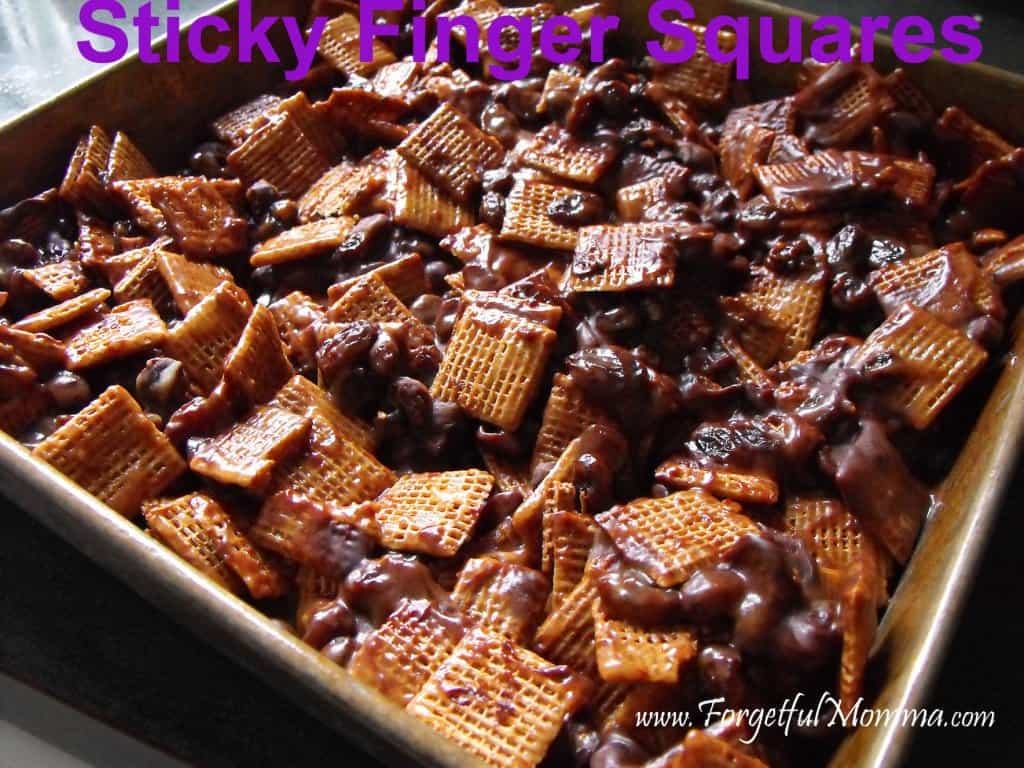 Simple to Make Sticky Finger Squares Recipe for Kids