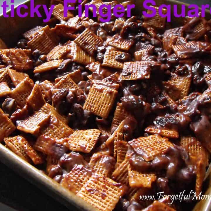 Simple to Make Sticky Finger Squares - Forgetful Momma