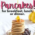 Easy Homemade Pancakes Recipe - Forgetful Momma