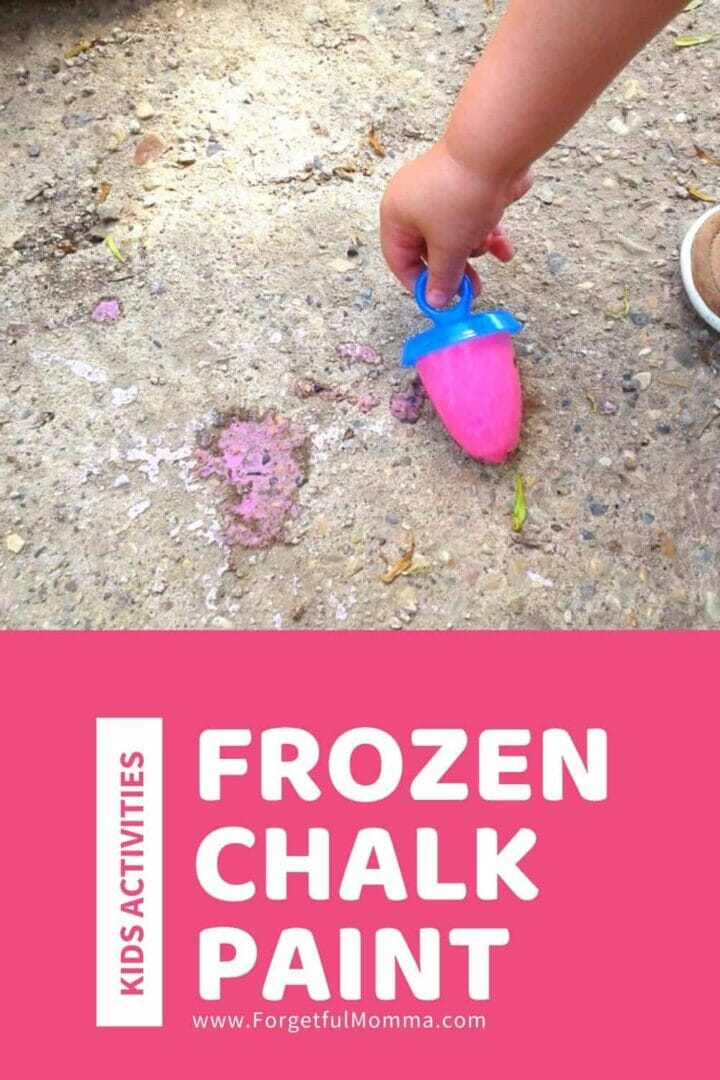 Frozen Chalk Paint: A Cool Summer Activity