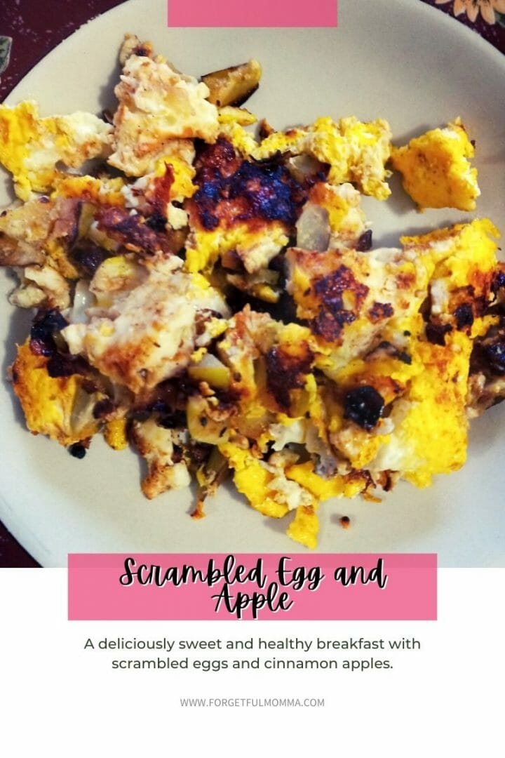 Scrambled Egg and Apple Breakfast Recipe for Kids