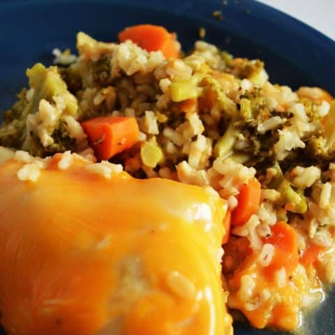 Slow Cooker Chicken, Broccoli, and Rice Casserole