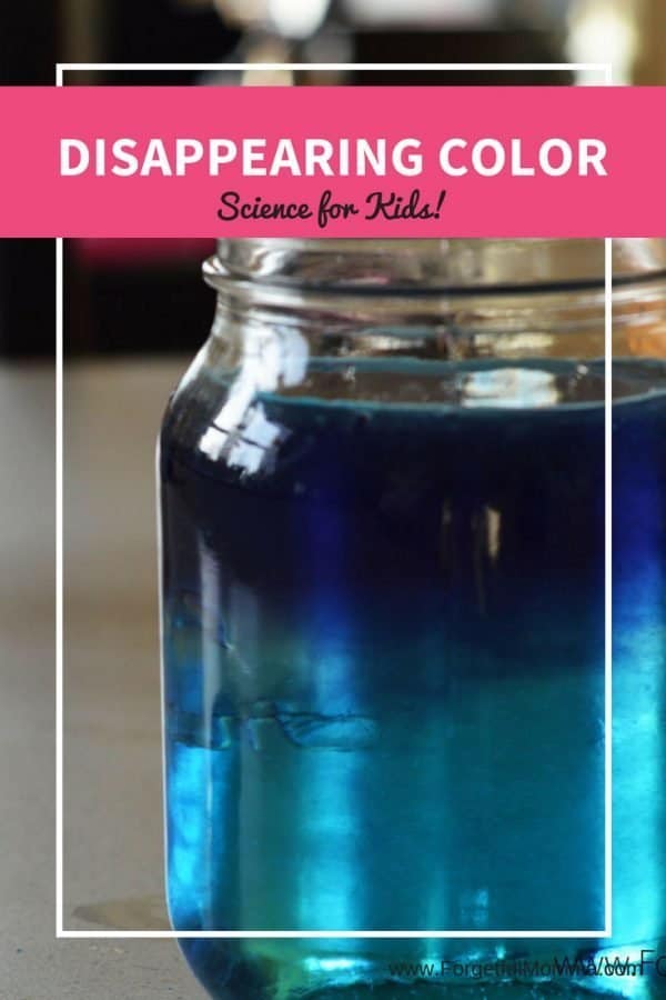 Disappearing Color Science Experiment for Kids
