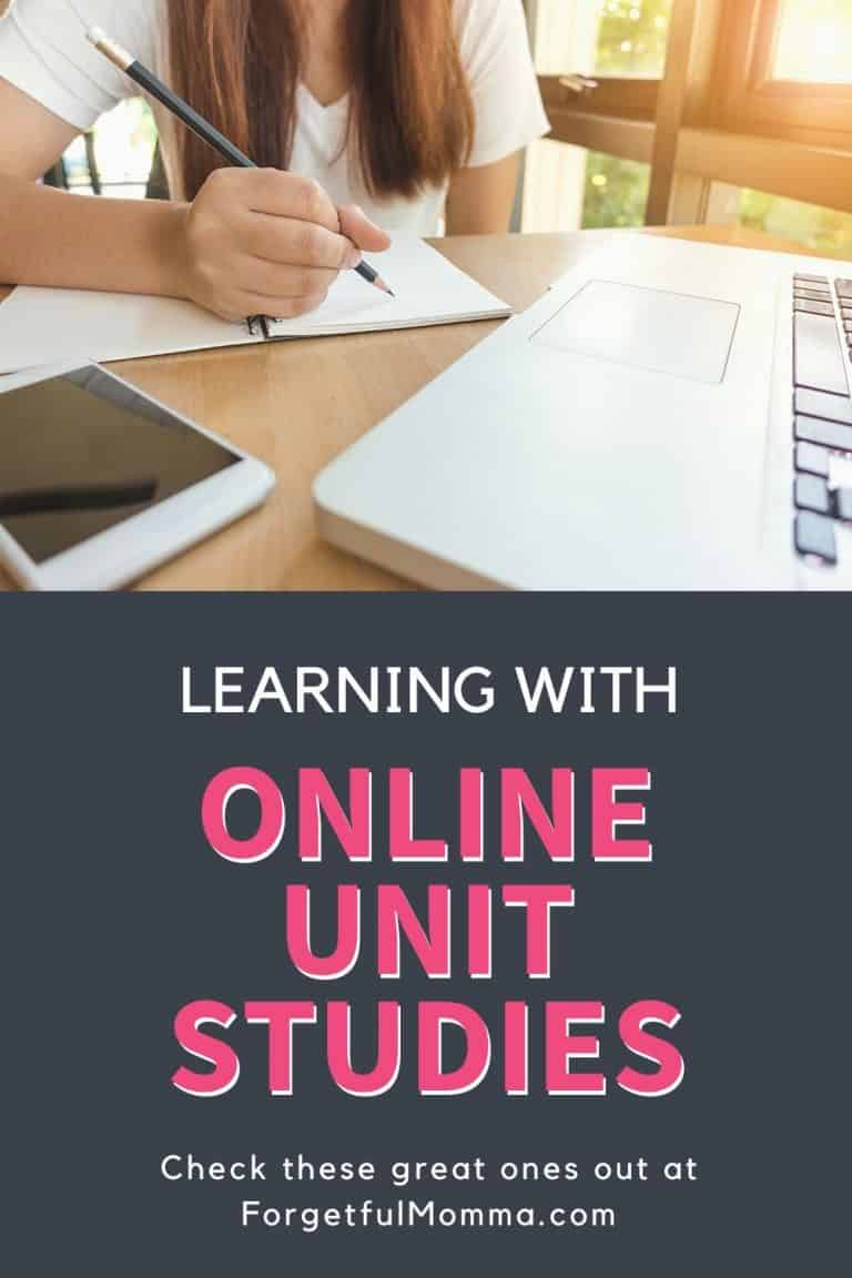 Online Unit Studies for Homeschoolers - Forgetful Momma