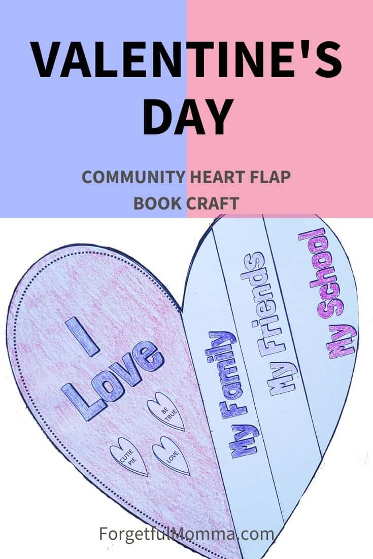Valentine's Day Heart Craft -Flap Book
