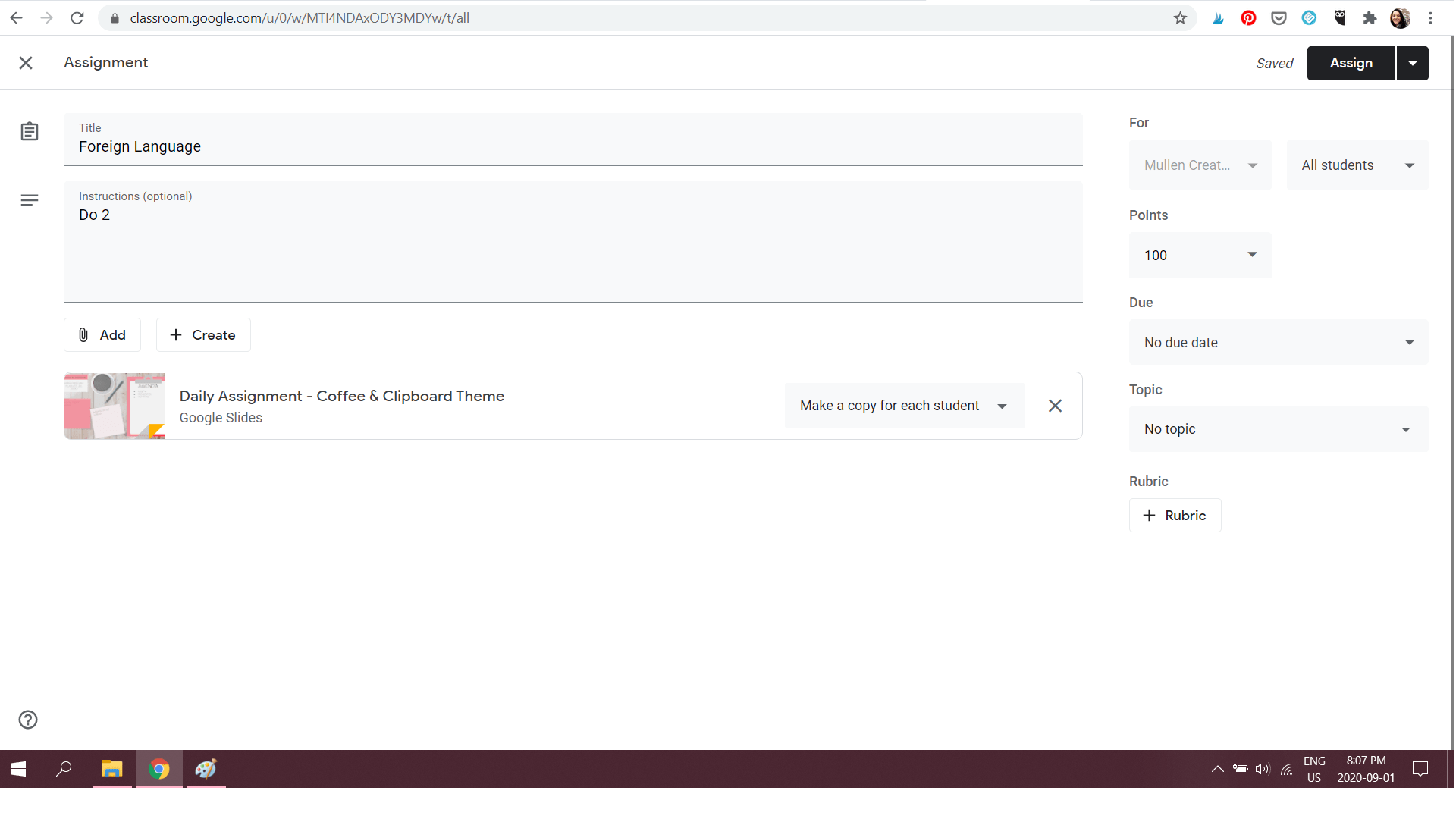 Guide for Setting up Google Classroom for Your Homeschool