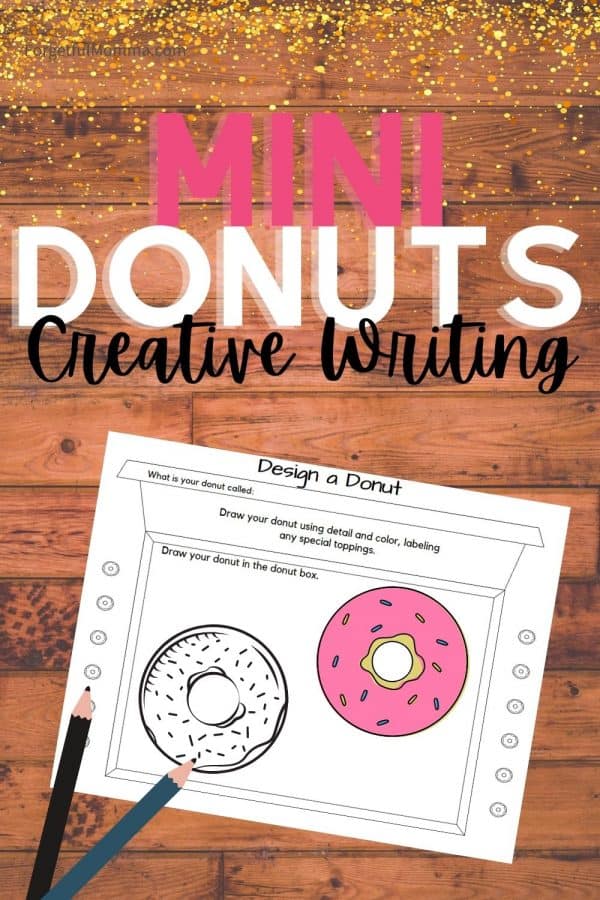 Donut Creative Writing with Art in Homeschooling