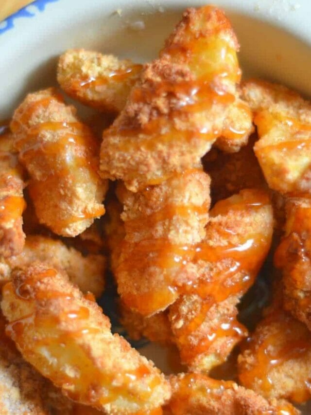 Air Fryer Apple Fries - Forgetful Momma