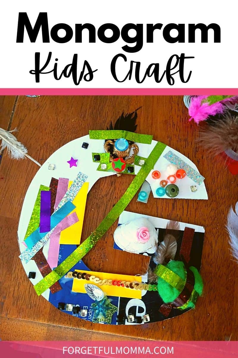 Monogram Kids Craft for Fun Family Activities