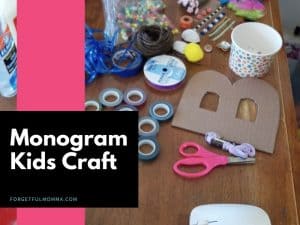 Monogram Kids Craft for Fun Family Activities