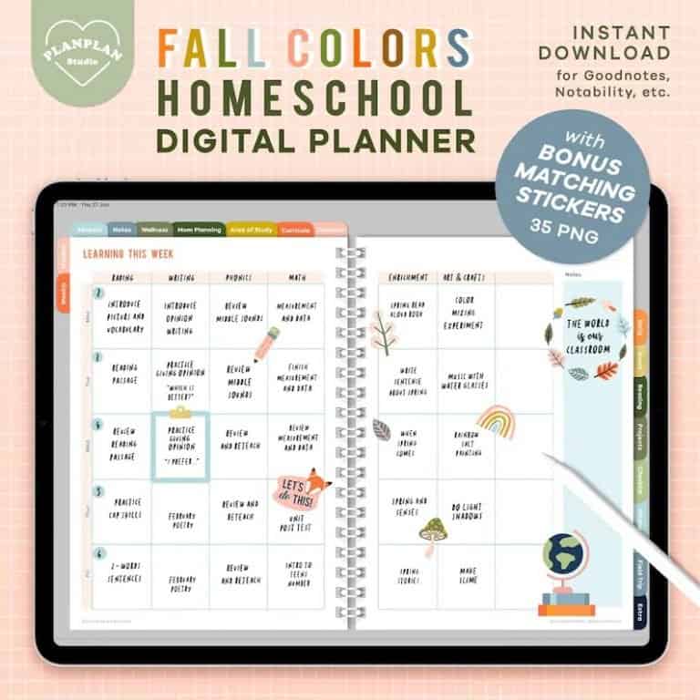 Google Slides Digital Planner Options