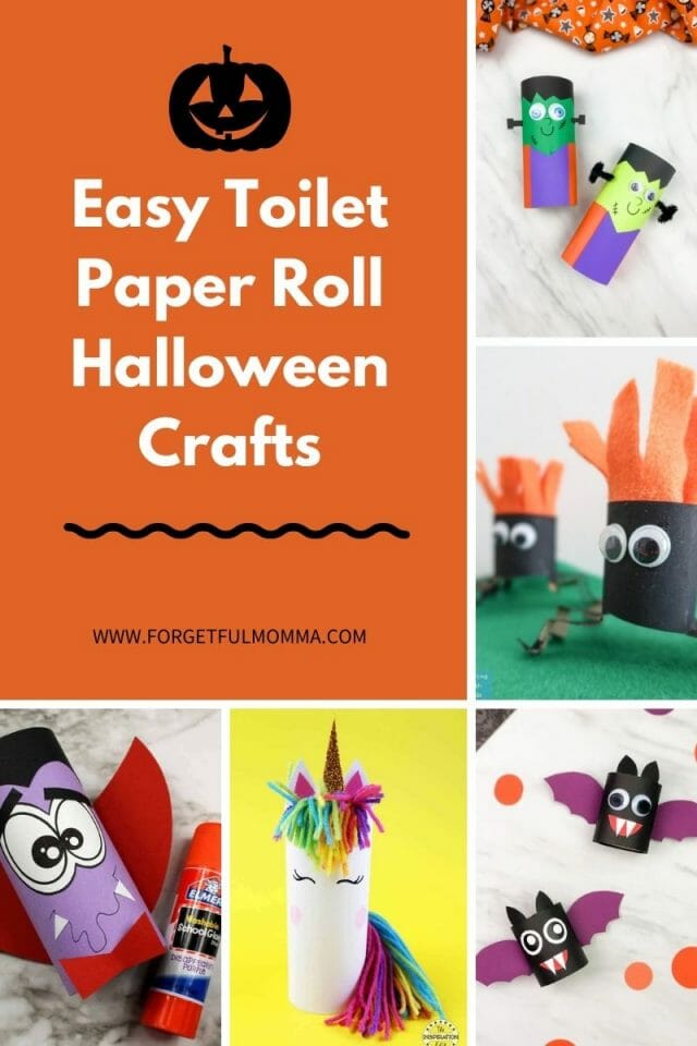 Easy Toilet Paper Roll Halloween Crafts for Kids