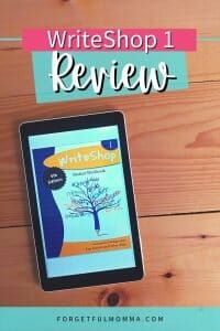 WriteShop 1 Basic Set Digital Curriculum Review