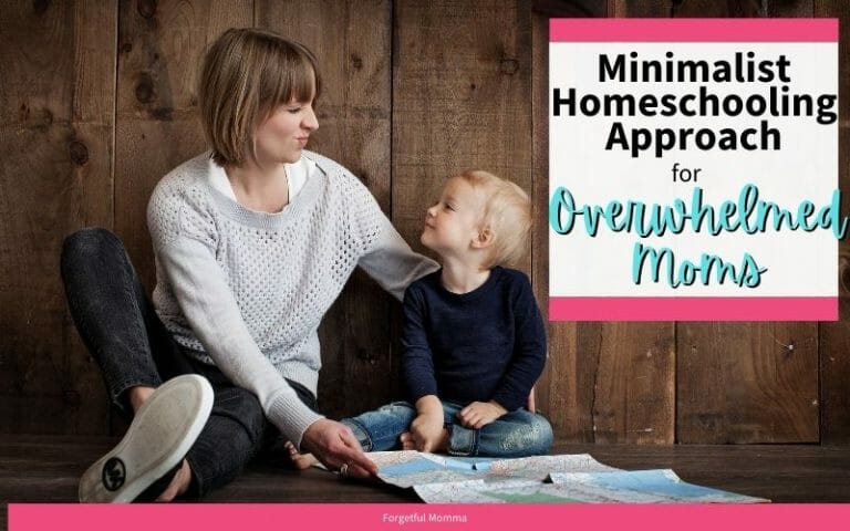 Minimalist Homeschooling Approach - Forgetful Momma