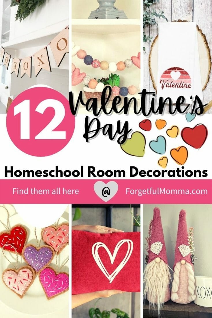 Valentine's Day Decor for Your Homeschool Room