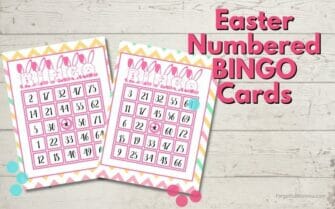 Easter Number BINGO Cards