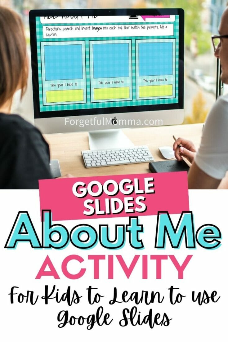 About Me Google Slides Activity