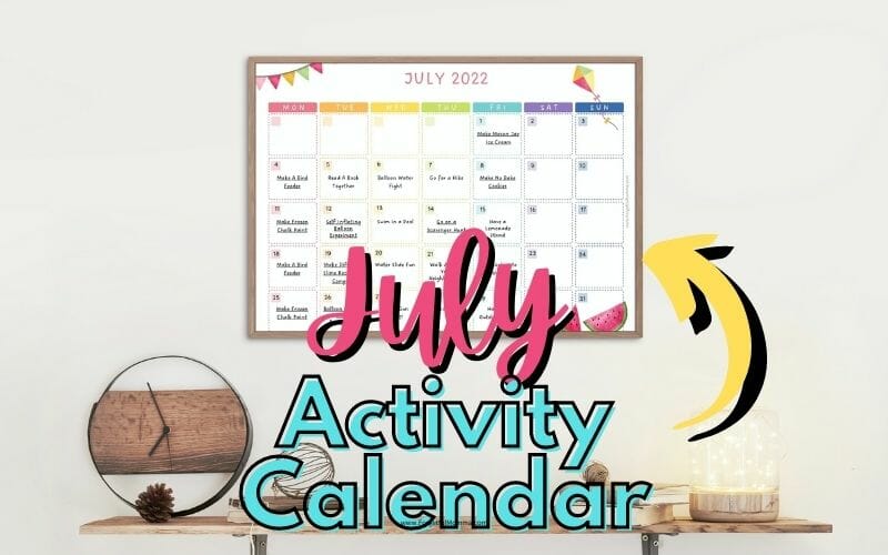 July Activity Calendar - Forgetful Momma